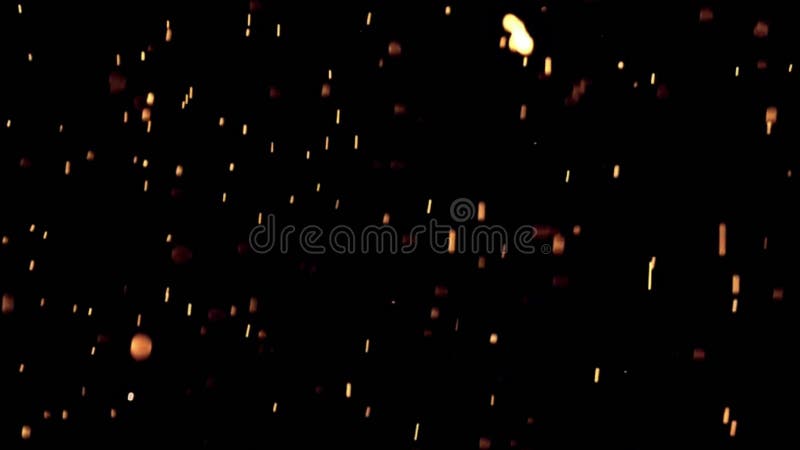 Falling Fire Particles with Night Background Stock Video - Video of ...