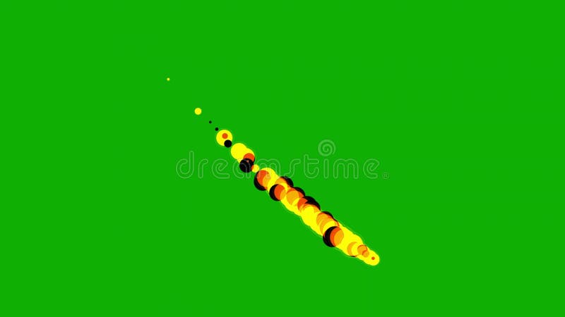 Falling Fire Stream Motion Graphics with Green Screen Background Stock ...