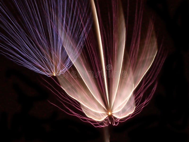 Falling Fireowrks stock photo. Image of blur, explode, fireworks - 4656