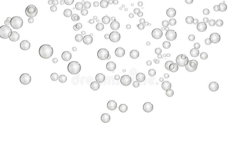 Red Bubbles Falling Over a White Background Stock Image - Image of ...