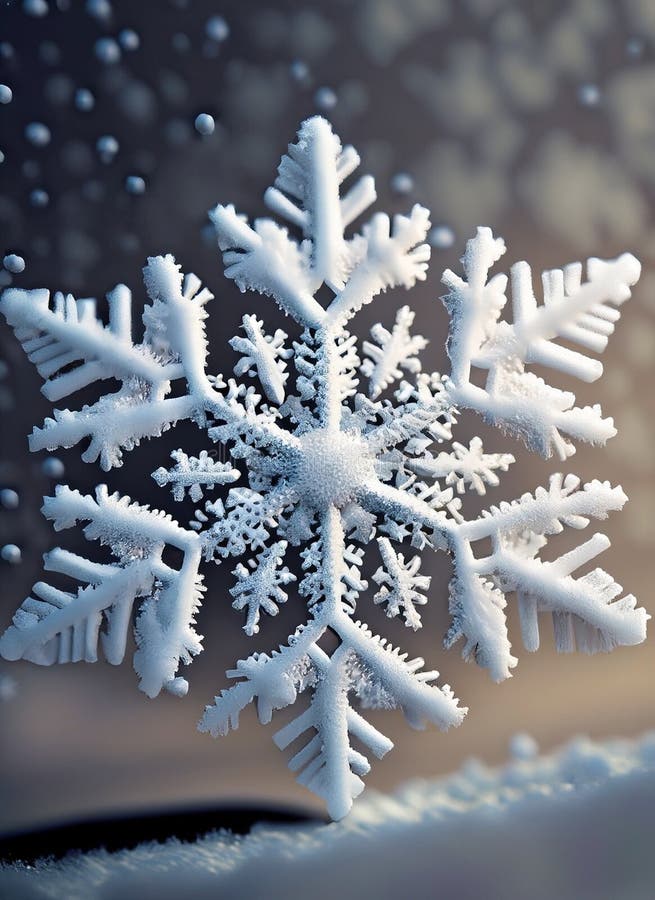 Falling flake with snow stock illustration. Illustration of design ...