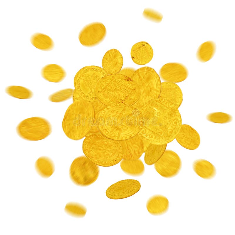 Falling Gold Coins stock photo. Image of money, falling - 11354420