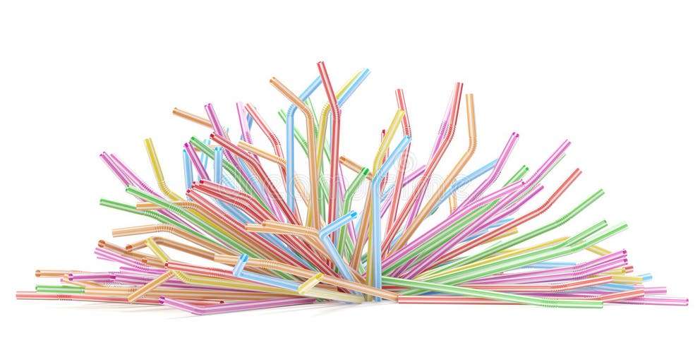 Falling frinking straws stock illustration. Illustration of juice ...