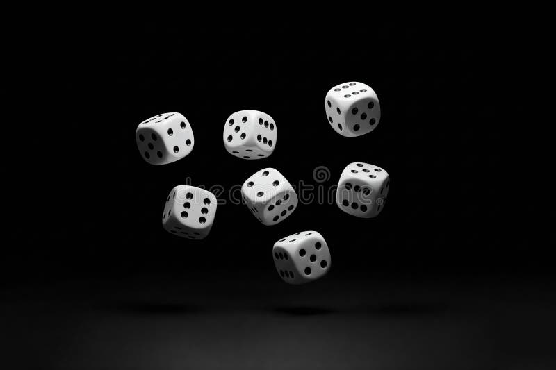 Black Falling Dice Stock Illustrations – 674 Black Falling Dice Stock ...