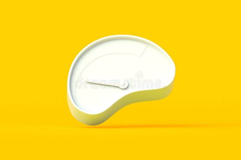 Falling Gauge Meter on Orange Background. Level Indicator Stock ...