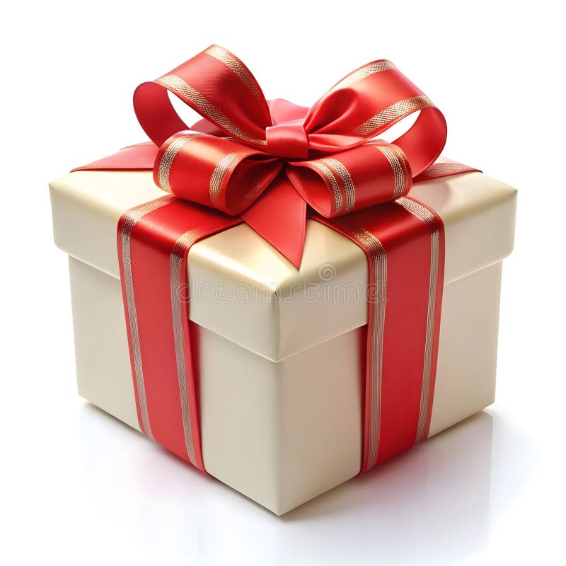 Falling Gift Boxes with Ribbons with White Background or Isolated Stock ...