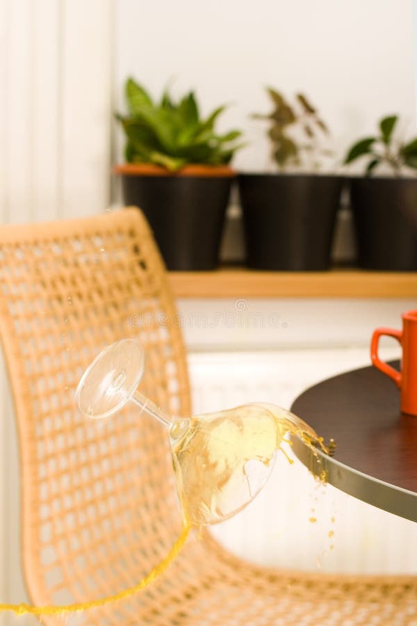 Falling Glass stock image. Image of orange, water, pouring - 4153227