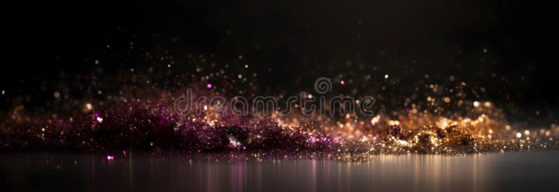 Falling Glitter Boke Shining. Sequin Bits in Elegant Colors. Luxury ...