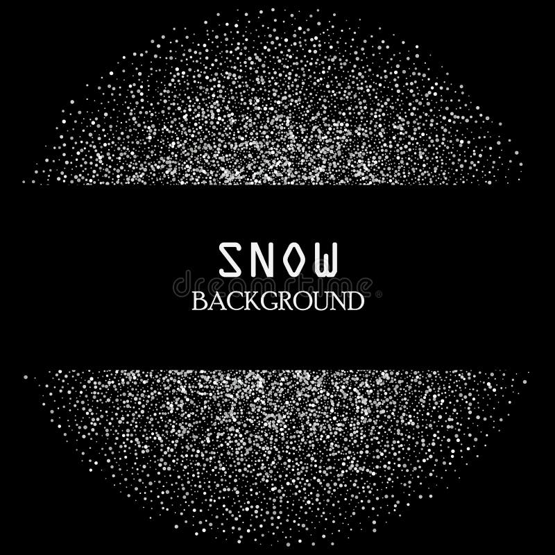 Falling Glitter Confetti. Vector Silver Dust, Explosion on Black ...