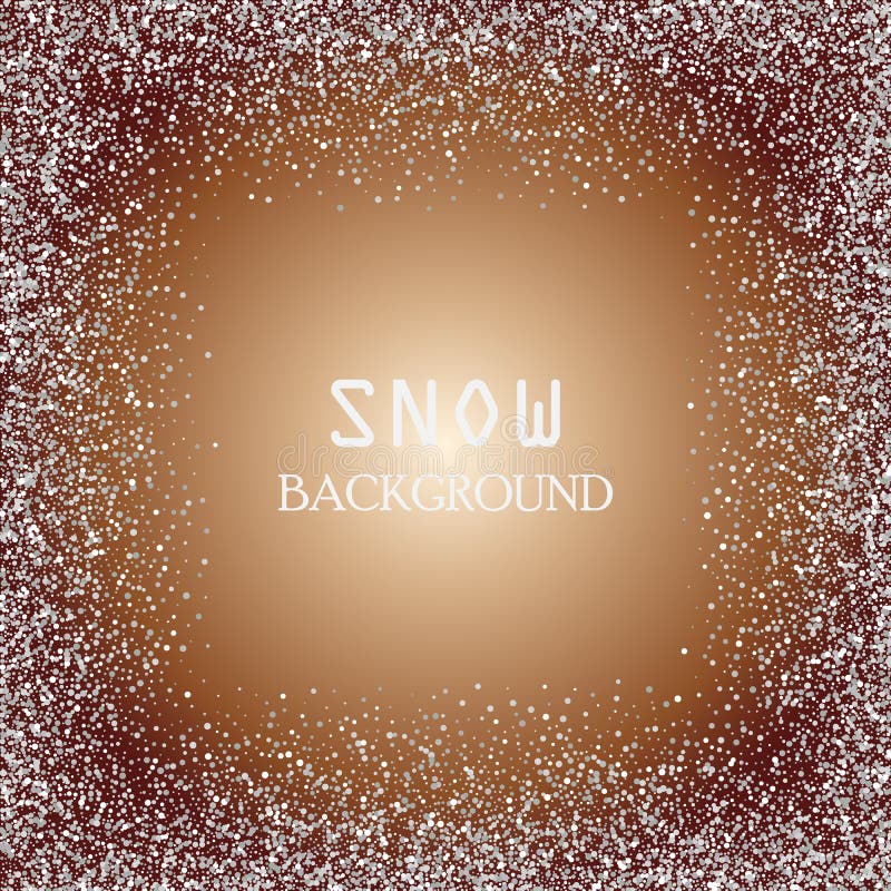 Falling Glitter Confetti. Vector Silver Dust, Explosion on Gold ...