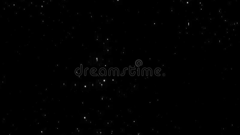 Falling Glitter Particles Motion Graphics with Night Background Stock ...