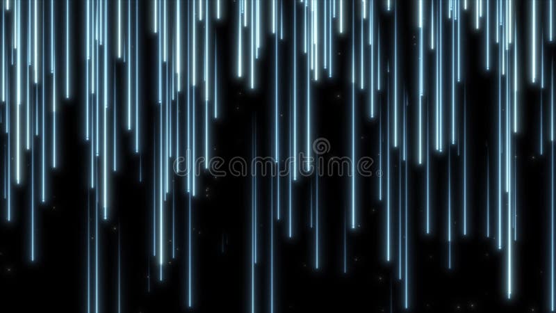 Falling Glowing Neon Stripe Blue, Rain Lines – Background Animation 4K ...