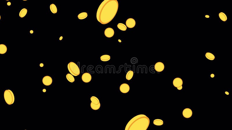Falling Gold Coins Background Stock Video - Video of macro, loop: 265407031