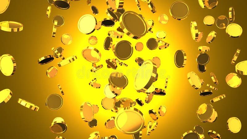 Falling Gold Pianos on Gold Background. Stock Footage - Video of gold ...