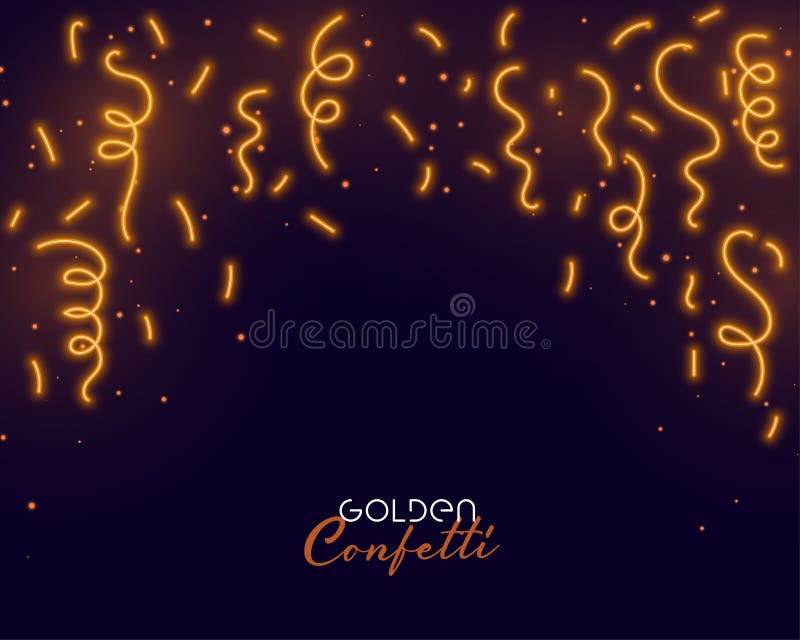 Confetti Background with Text Space Design Stock Vector - Illustration ...