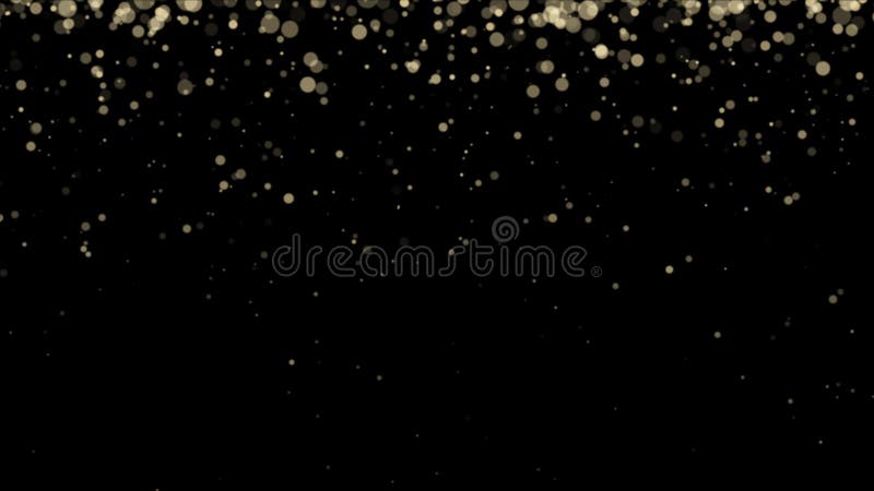 Falling Golden Shiny Particles. Celebration Party, Presentation ...