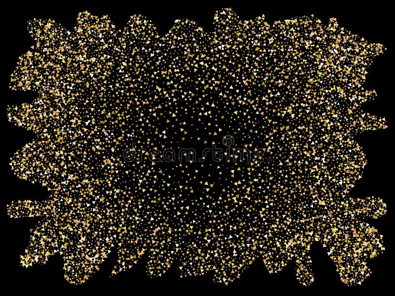 Falling golden triangles stock illustration. Illustration of poster ...