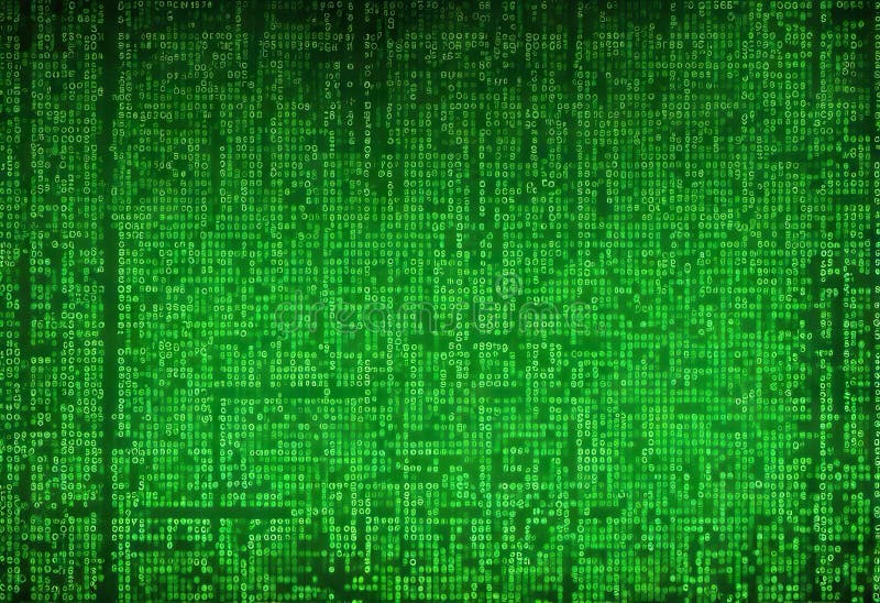 Falling Green Matrix Code Stock VideoComputer Language Coding Number ...