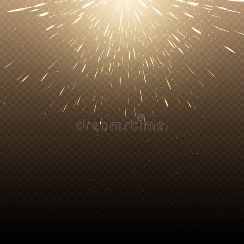 Falling Hot Fire Glowing Sparks Vector Background Stock Vector ...