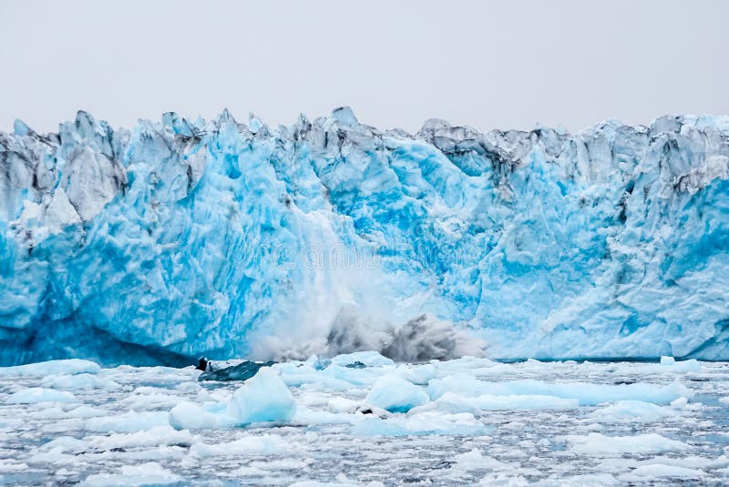 Falling ice stock image. Image of falling, iceberg, valdez - 78407979