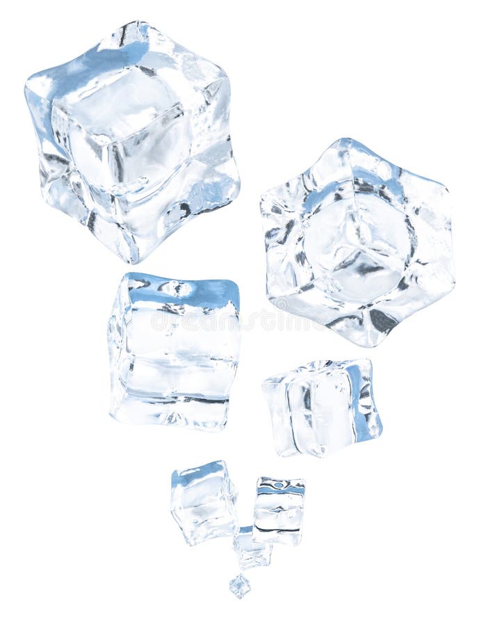 Falling Ice Cubes, Isolated On White Background Stock Image - Image of ... Falling Ice Cubes, Isolated On White Background Stock Image - Image of ...
