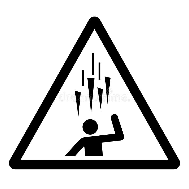 Falling Ice Symbol Sign, Vector Illustration, Isolate on White ...
