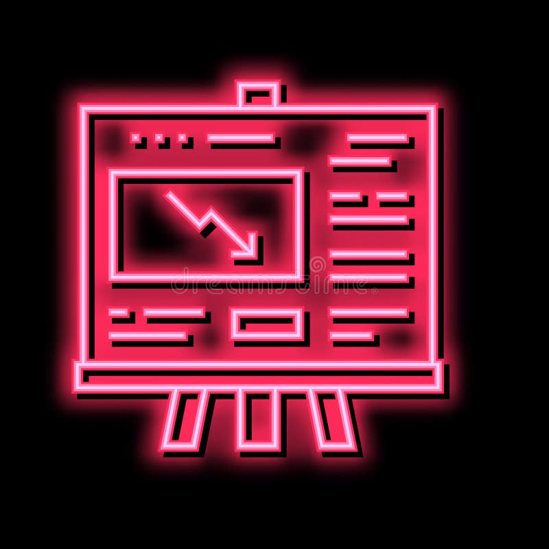 Falling Infographic Presentation Color Icon Vector Illustration Stock ...