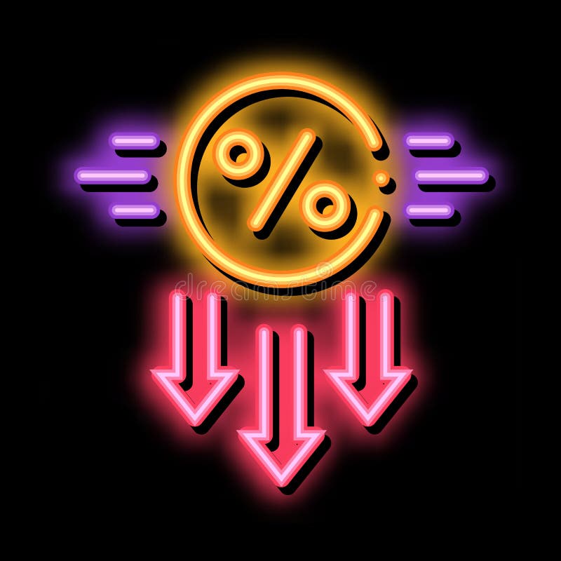 Falling Interest Rates stock illustration. Illustration of special ...