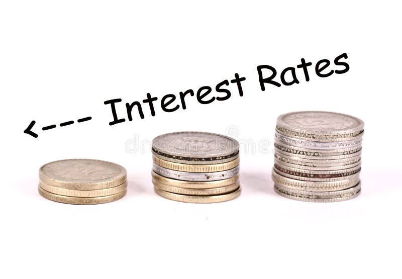 Falling Interest Rates Illustration Stock Illustration - Illustration ...