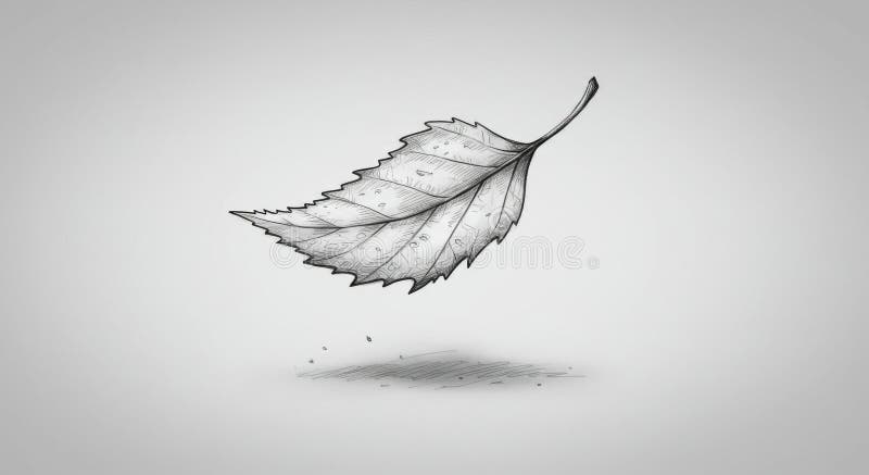 Falling Leaf Grayscale Pixel Art Illustration Stock Illustrations – 1 ...