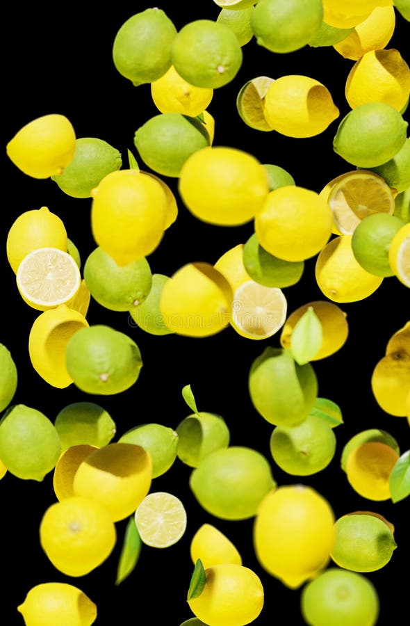 Falling lemons background stock photo. Image of ingredient - 157015056