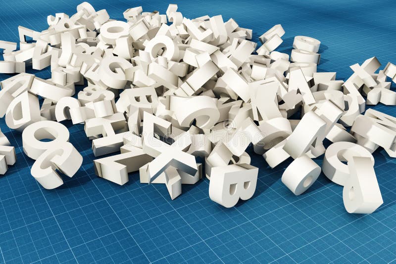 Letters falling stock illustration. Illustration of learn - 21542126