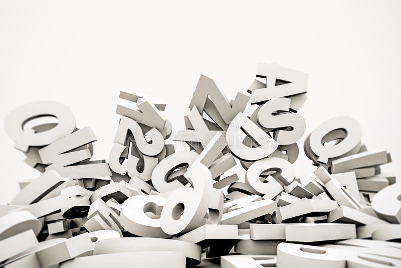 Falling letters stock illustration. Illustration of school - 38271131