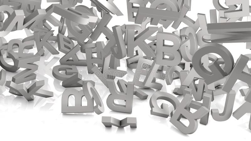 Letter Jumble Background Alphabet Words Spilled Mess Stock Illustration ...