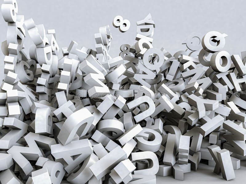 Letters falling stock illustration. Illustration of learn - 21542126