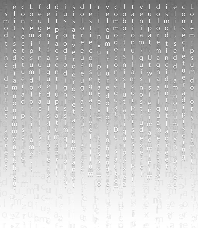 Falling Letters on a Light Background in the Matrix Style Stock Vector ...