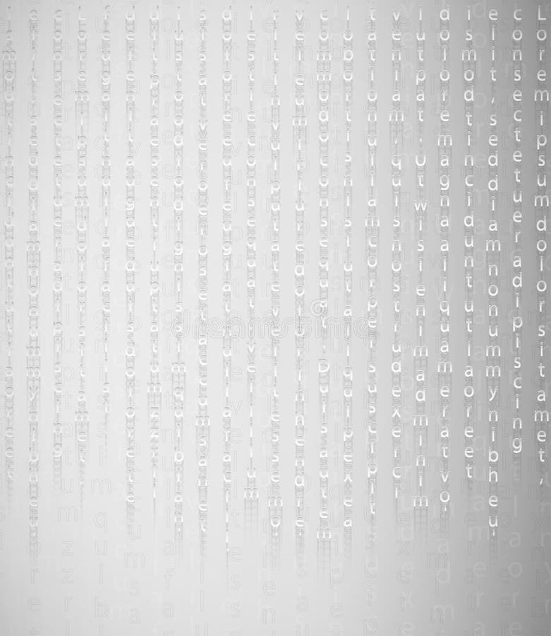 Falling Letters on a Light Background in the Matrix Style Stock Vector ...