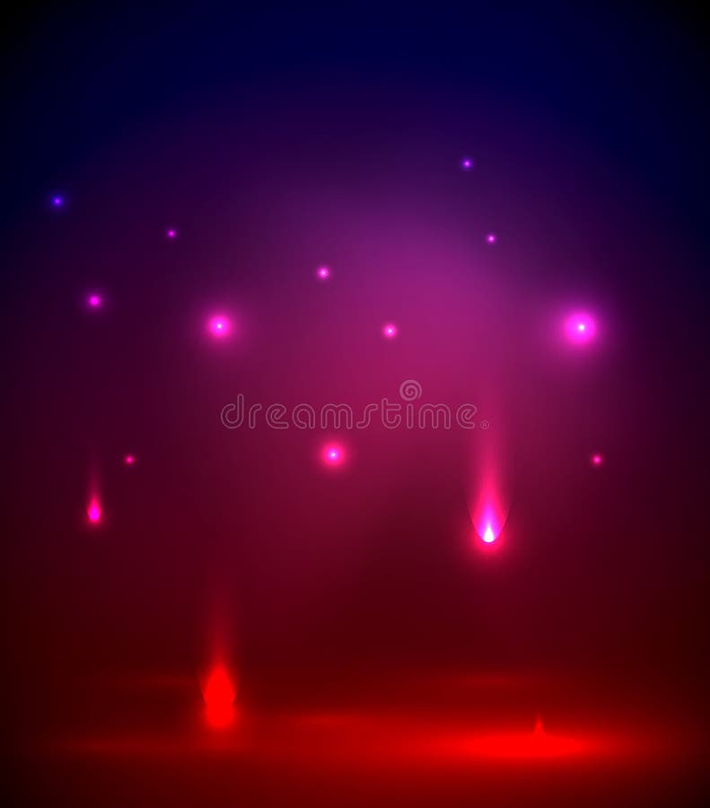 Falling lights in darkness stock vector. Illustration of glowing - 91160248