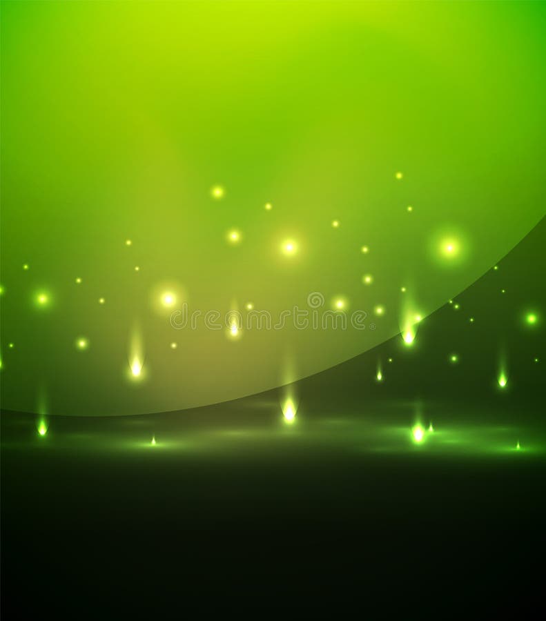 Falling lights in darkness stock vector. Illustration of backdrop ...