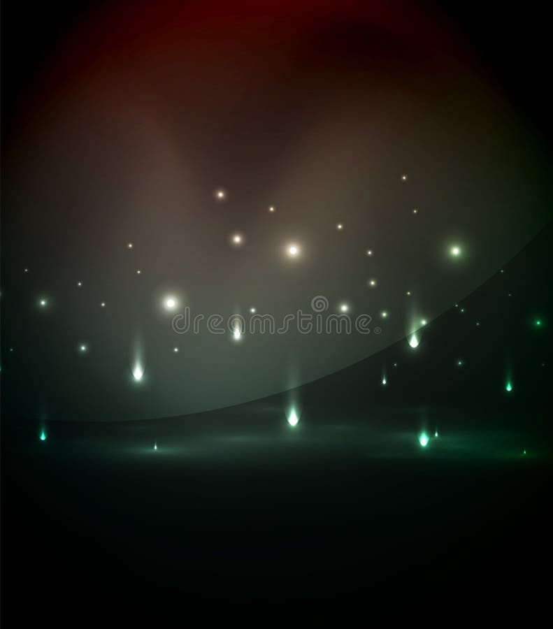 Falling lights in darkness stock vector. Illustration of deluxe - 93356474