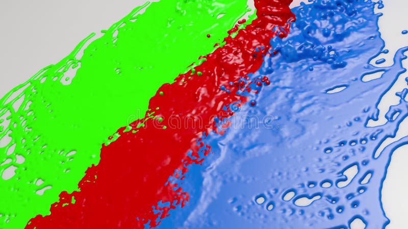Falling Liquid on the Floor 3d Animation Stock Footage - Video of aqua ...