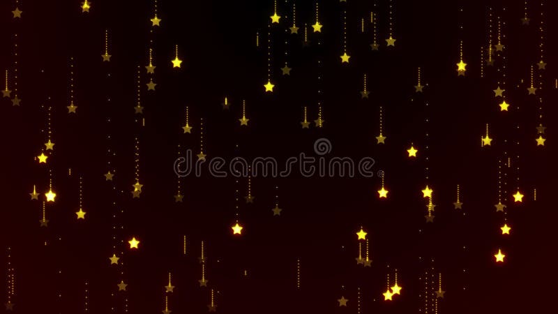 Falling Magic Stars on Black Background, Christmas Stars, Falling Star ...