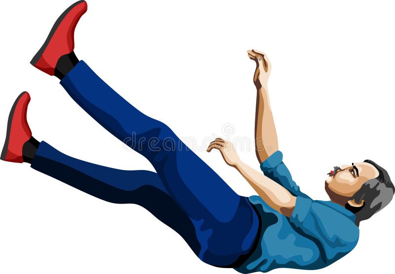 PrintFalling Man Down Action People Vector Stock Vector - Illustration ...