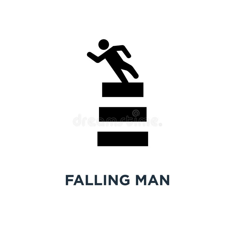 Falling Person Icon. Simple Element Illustration Stock Vector ...