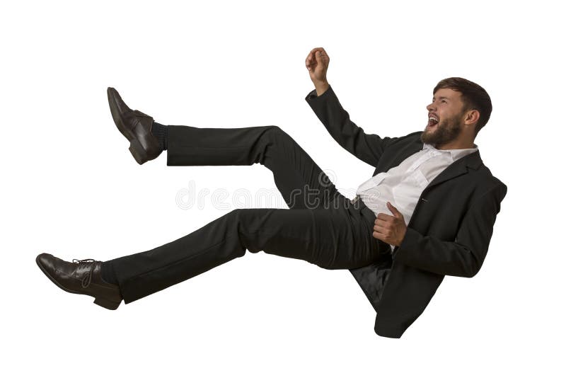 Falling Man isolated stock image. Image of deep, slack - 47614891