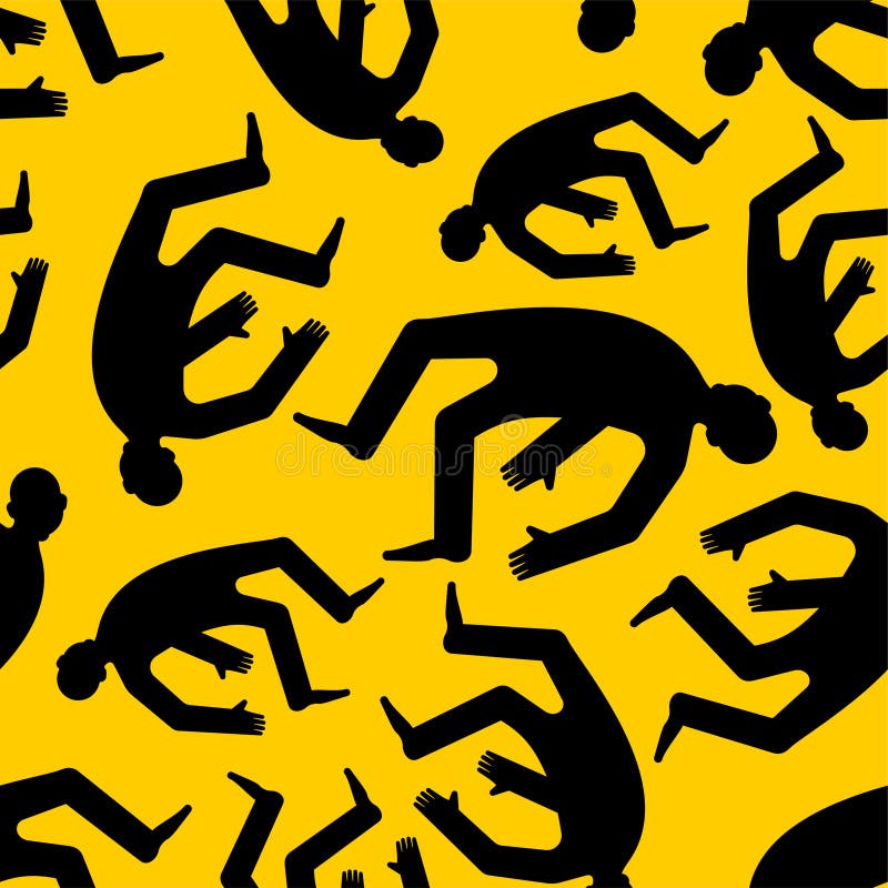 Falling Man Pattern Seamless. Man Fell Background Stock Vector ...