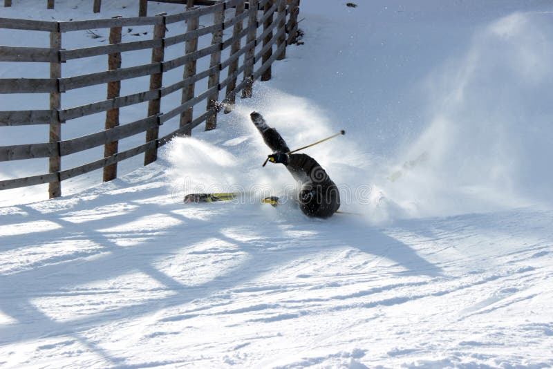 Falling stock photo. Image of slope, piste, accident - 48229398