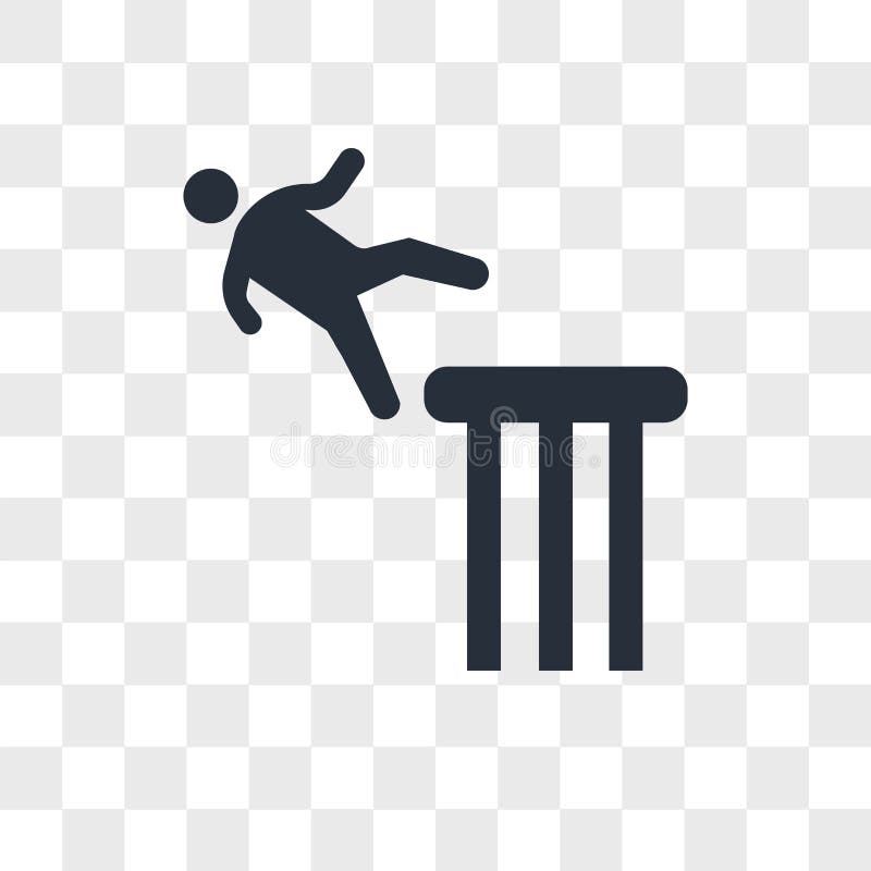 Falling Man Vector Icon Isolated on Transparent Background, Falling Man ...
