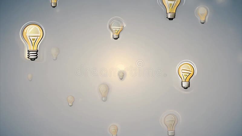 Falling Many Electric Light Bulb As Innovation and Finding New Ideas ...