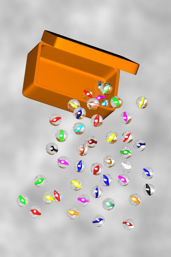 Falling marbles stock illustration. Illustration of coloured - 9039551